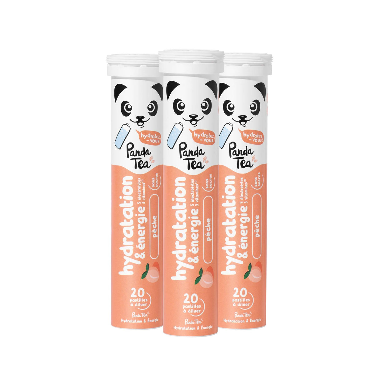 Pastilles Hydratation - Solution d'hydratation aux électrolytes - Panda Tea