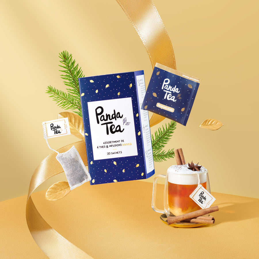 Coffret tisanes et thés d'hiver - 20 sachets - Panda Tea