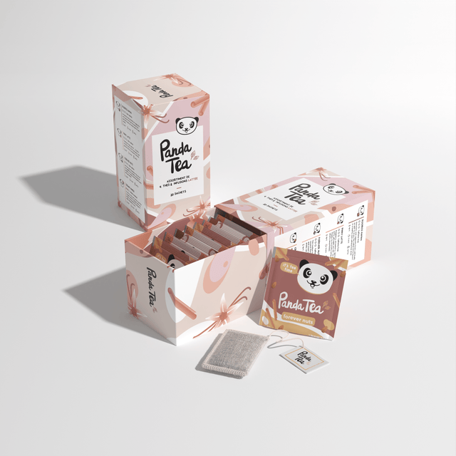 Coffret Thés Latte - Mélanges latte en sachets - Panda Tea